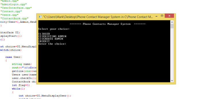 Phone Contact Manager System in C++ with Source Code | SourceCodester